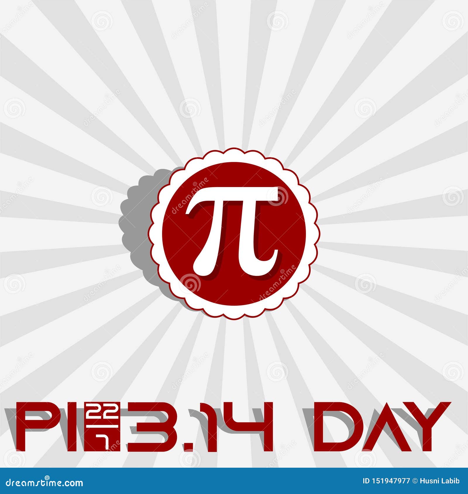 Pi Approximation Day stock illustration. Illustration of international ...