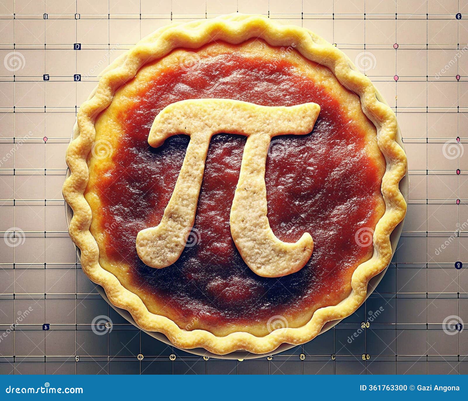 Pi Day. Generative AI stock illustration. Illustration of american ...