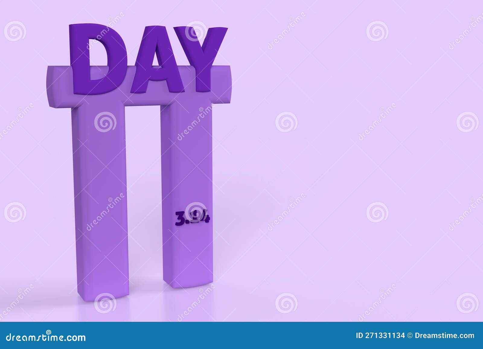 The Pi Day Number 314 for Math Abstract for Education Background or ...