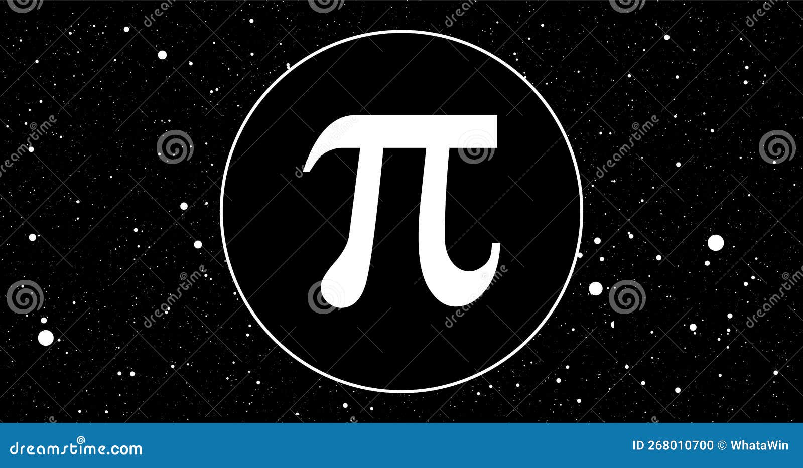 Pi Day. Science Space Illustration. Iinfinitely Concept Stock Vector ...