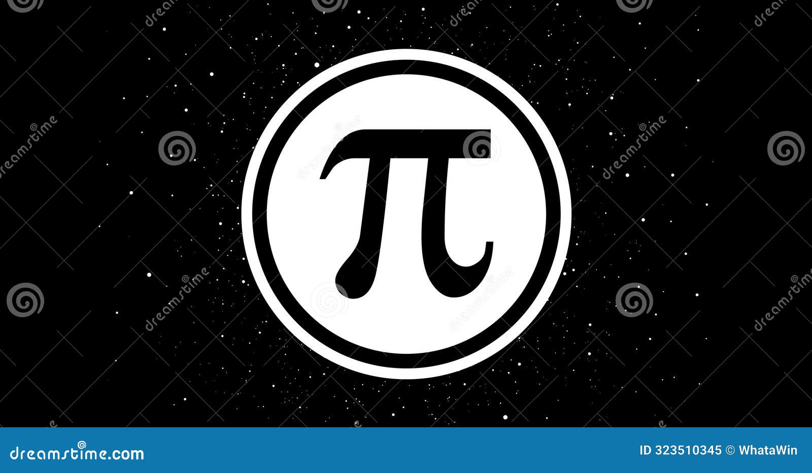 Pi Day. Science Space Illustration. Infinitely Concept Stock Vector ...