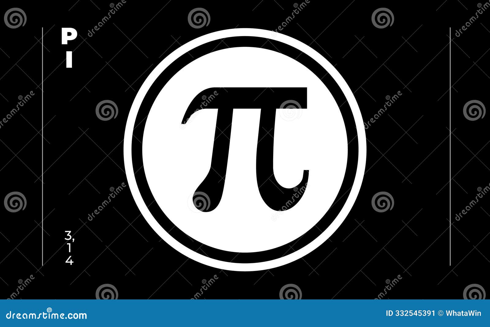 Pi Day. Science Space Illustration. Infinitely Concept Stock ...