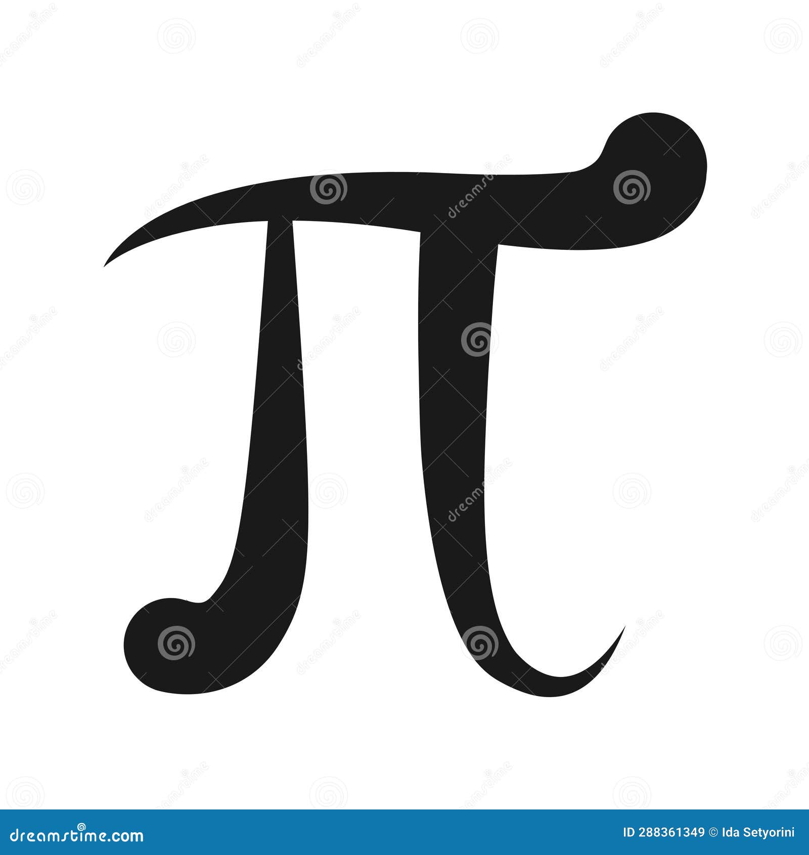 Pi math icon vector stock illustration. Illustration of abstract ...