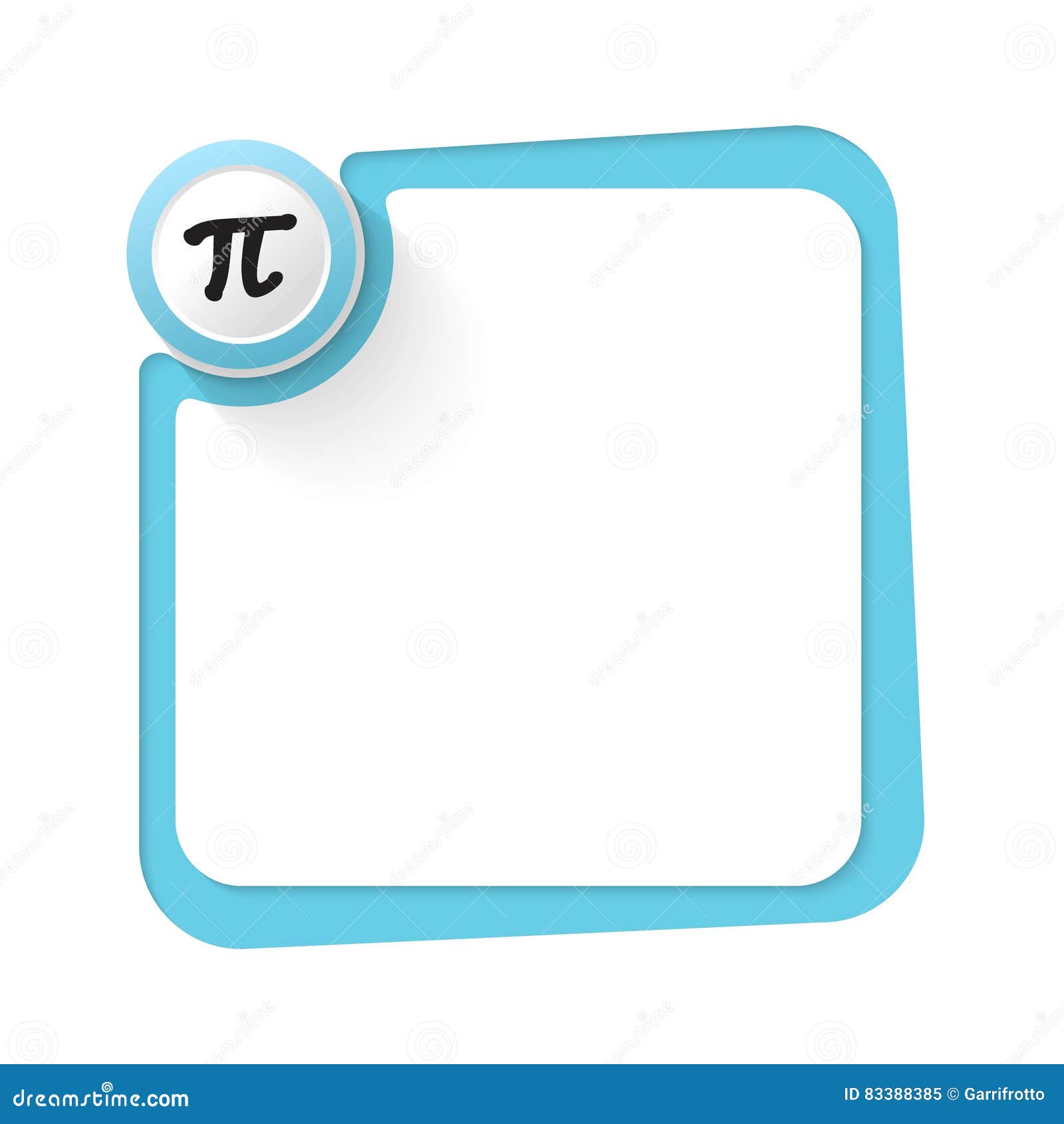 Pi symbol stock vector. Illustration of backdrop, blank - 83388385