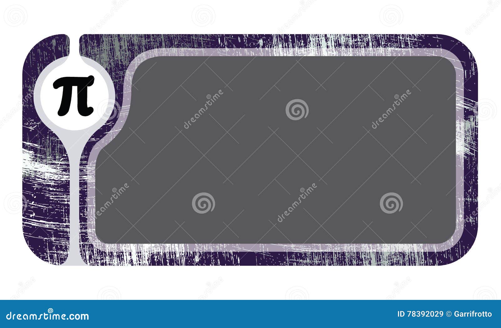 Pi symbol stock vector. Illustration of frame, physics - 78392029