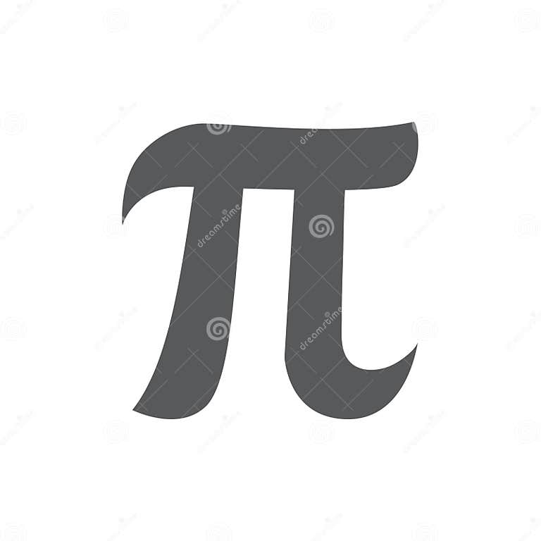 Pi symbol vector icon stock vector. Illustration of icon - 305259749