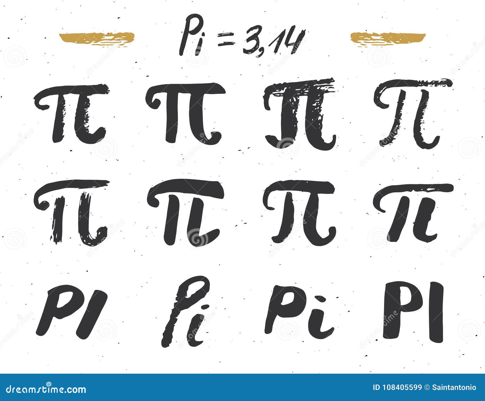 Pi Symbols Hand Drawn Icons Set , Grunge Calligraphic Mathematical Sign ... Pi Symbols Hand Drawn Icons Set , Grunge Calligraphic Mathematical Sign ...