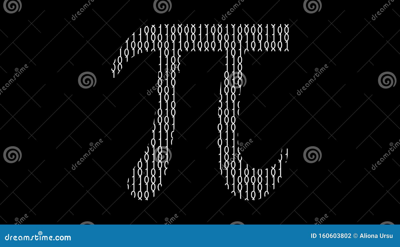 Pi-symboolvector vector illustratie. Illustration of code - 160603802