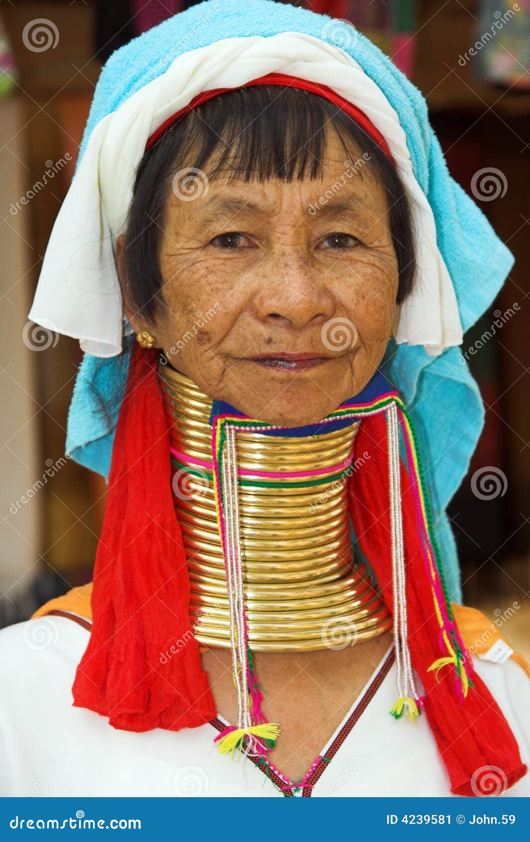 Pia long neck woman editorial photo. Image of outdoor - 4239581