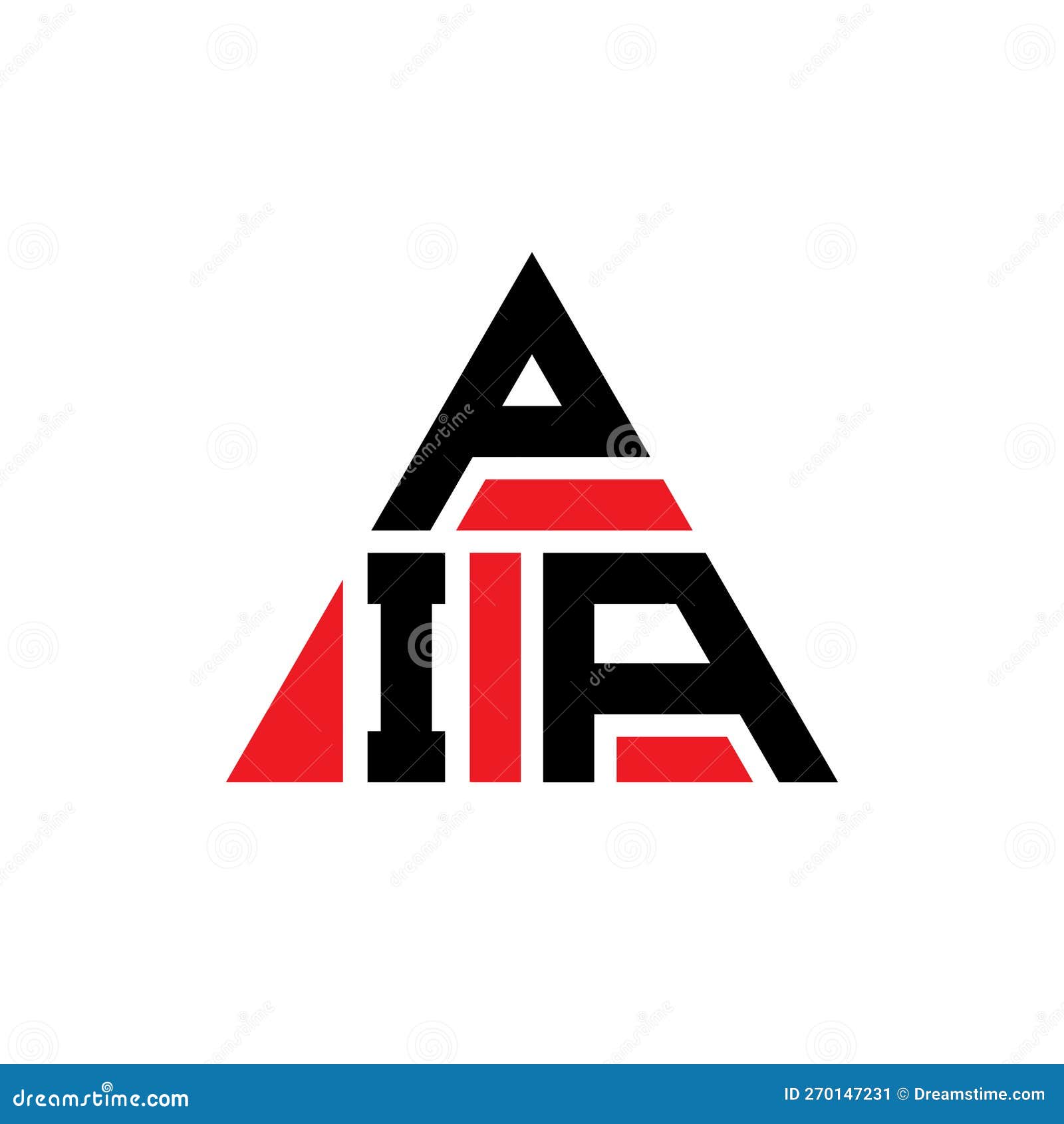 PIA Triangle Letter Logo Design with Triangle Shape. PIA Triangle Logo ...