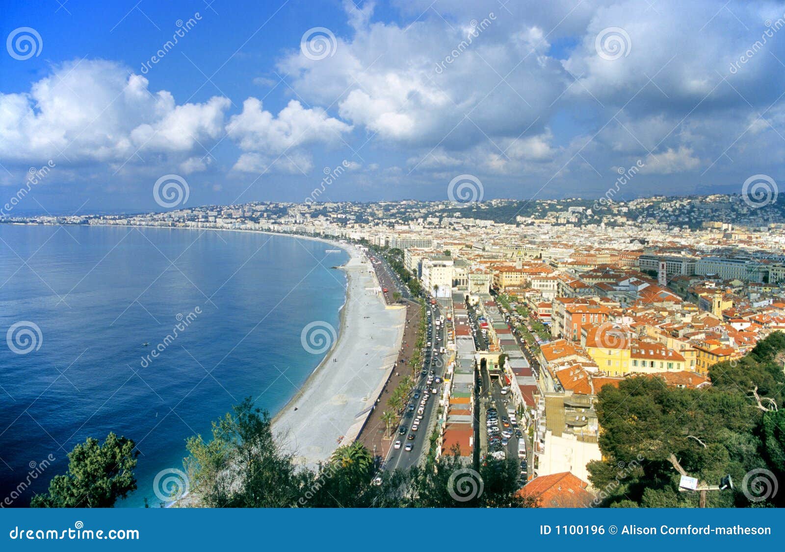 Piacevole, Francia fotografia stock. Immagine di città - 1100196