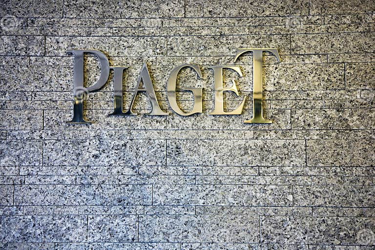 Piaget logo against wall editorial image. Image of swiss - 19529475