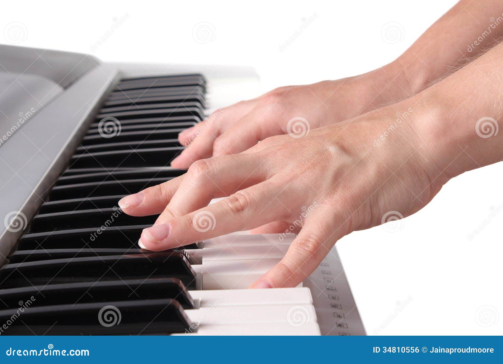 Pianist S Hand Playing the Piano Stock Photo - Image of artist, finger ...