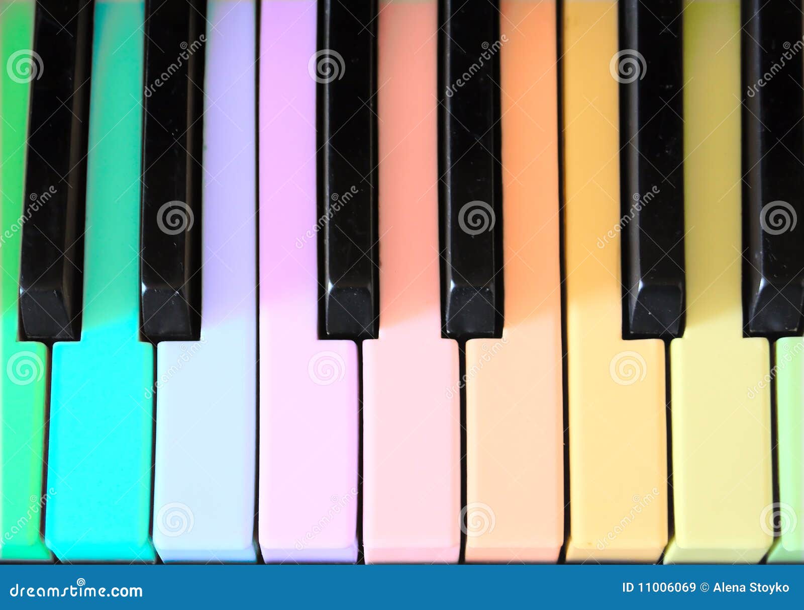 The piano stock image. Image of multi, musical, rainbow - 11006069