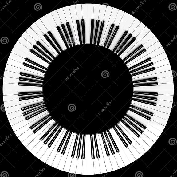 Piano stock illustration. Illustration of octave, circle - 14340232