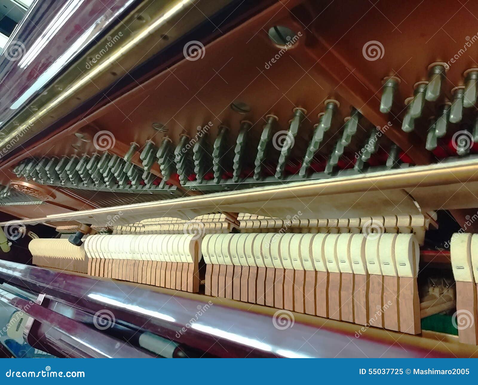 Piano action stock image. Image of structure, tuning - 55037725