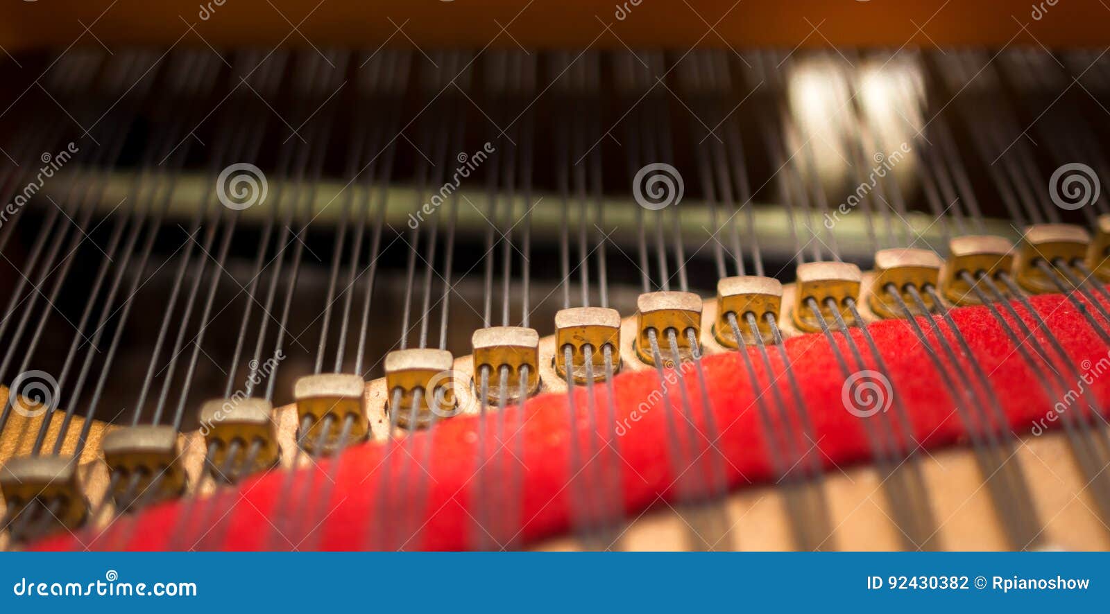 Piano Agraffes Brass Guide Screw. Stock Photo - Image of macro, head ...