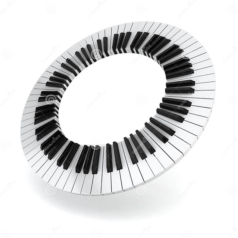 Piano circle stock illustration. Illustration of keyboard - 39527128