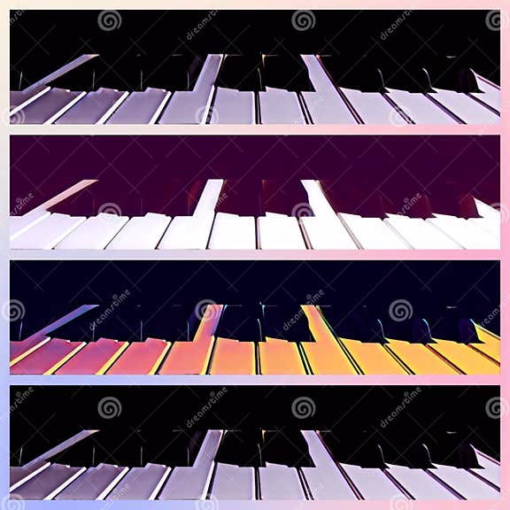 Piano Collage stock illustration. Illustration of collage - 106124104
