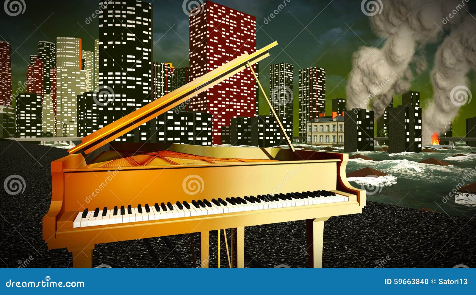 Piano Come Simbolo Della Sfida Illustrazione di Stock - Illustrazione ...