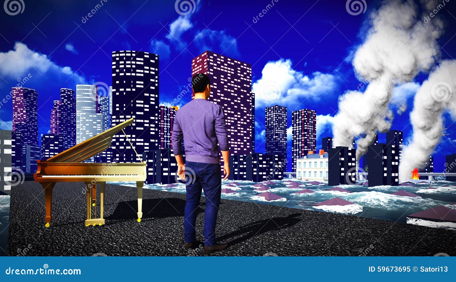 Piano Come Simbolo Della Sfida Immagine Stock - Immagine di umano ...