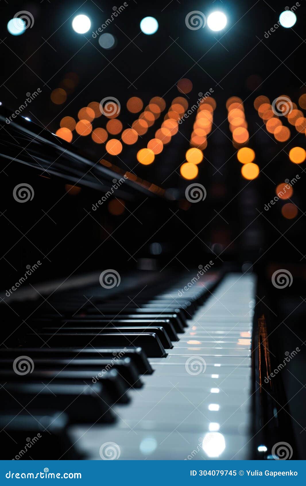 Piano Concert Advertisment Background with Copy Space Stock Image ...