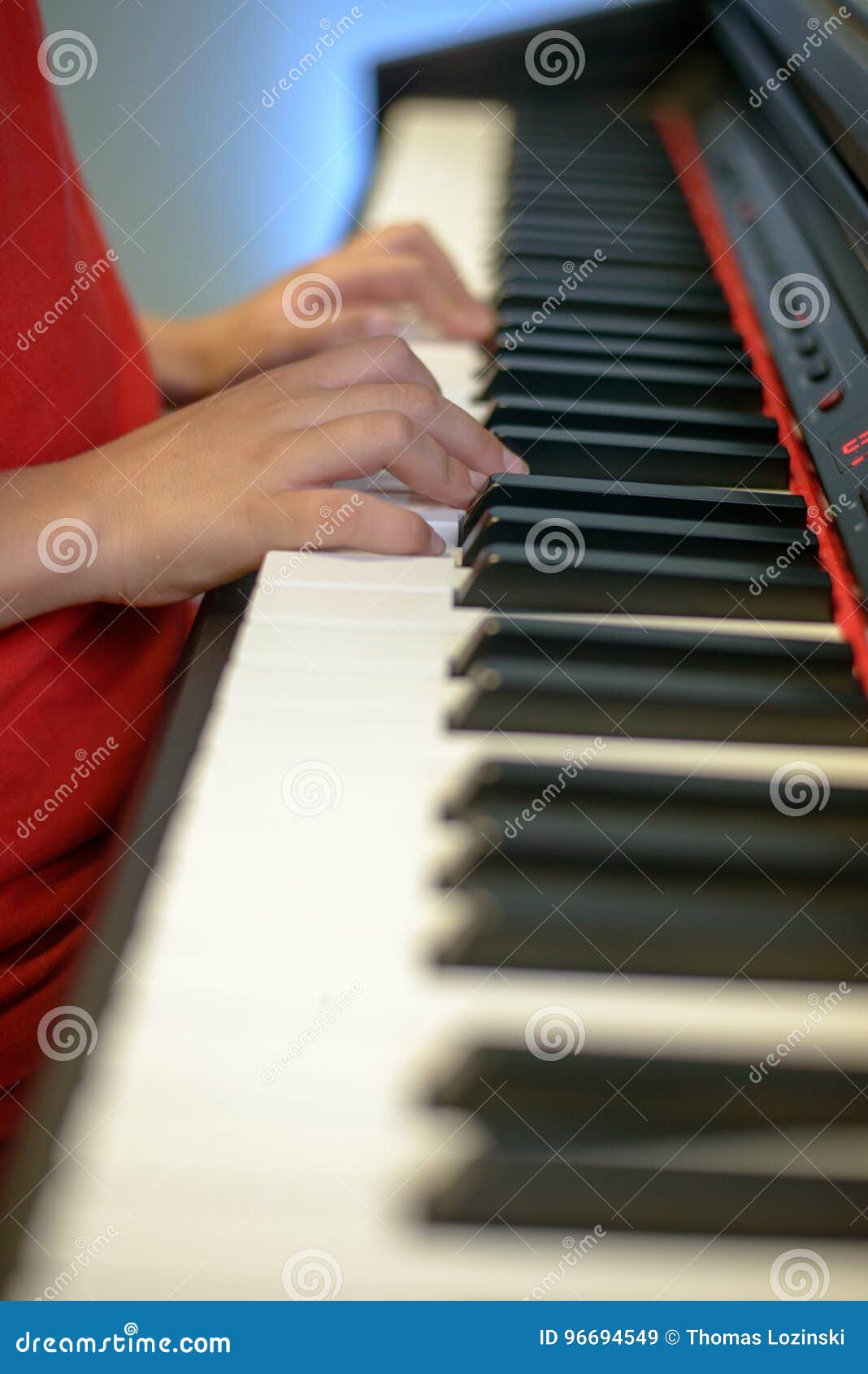Piano stock image. Image of keys, melo, piano, fingers - 96694549