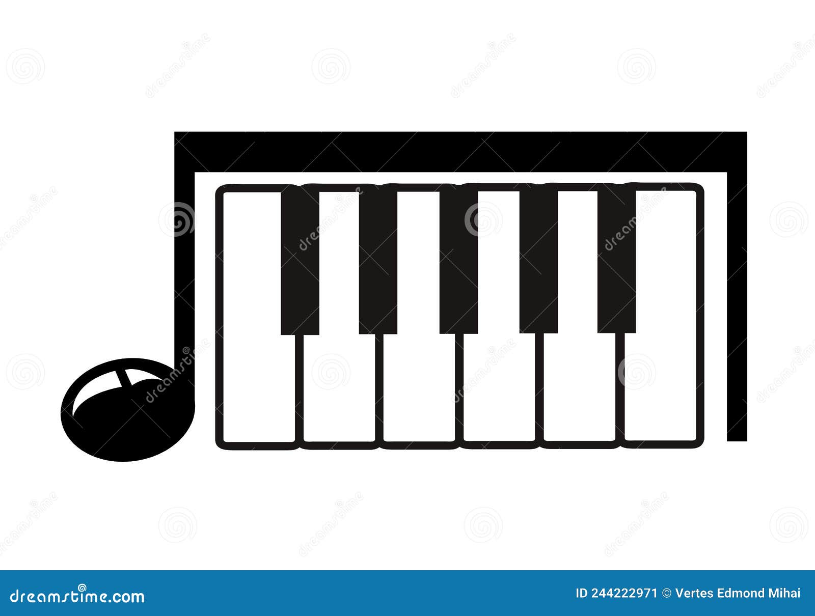 Piano Icon Vector. Piano Illustration Sign. Music Symbol. Solfeggio ...