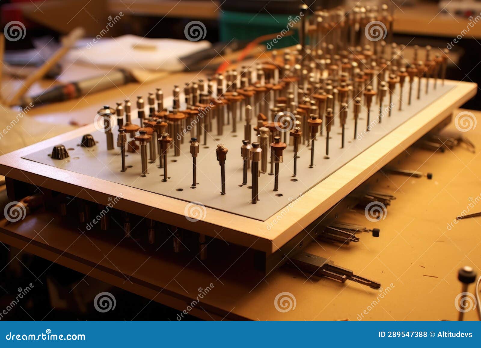 Piano Key Assembly in Progress Stock Photo - Image of sound, generated ...