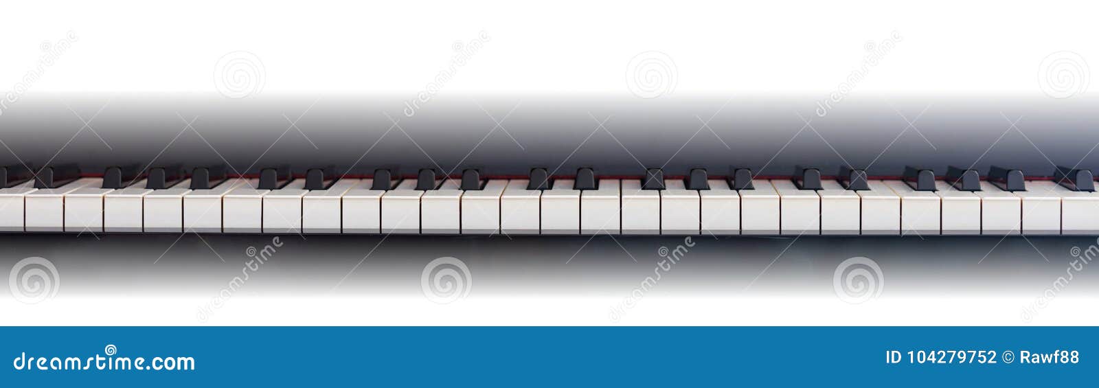 Piano Keyboard, Front View, Copy Space Stock Photo - Image of player ...