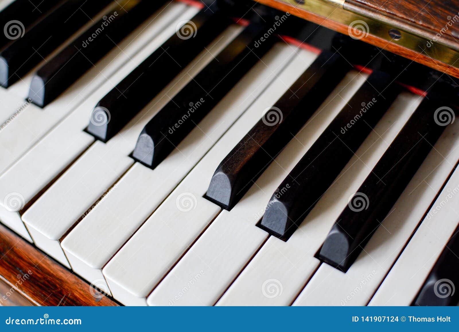 Piano Keyboard of a Classic Wooden Piano Stock Photo - Image of concert ...