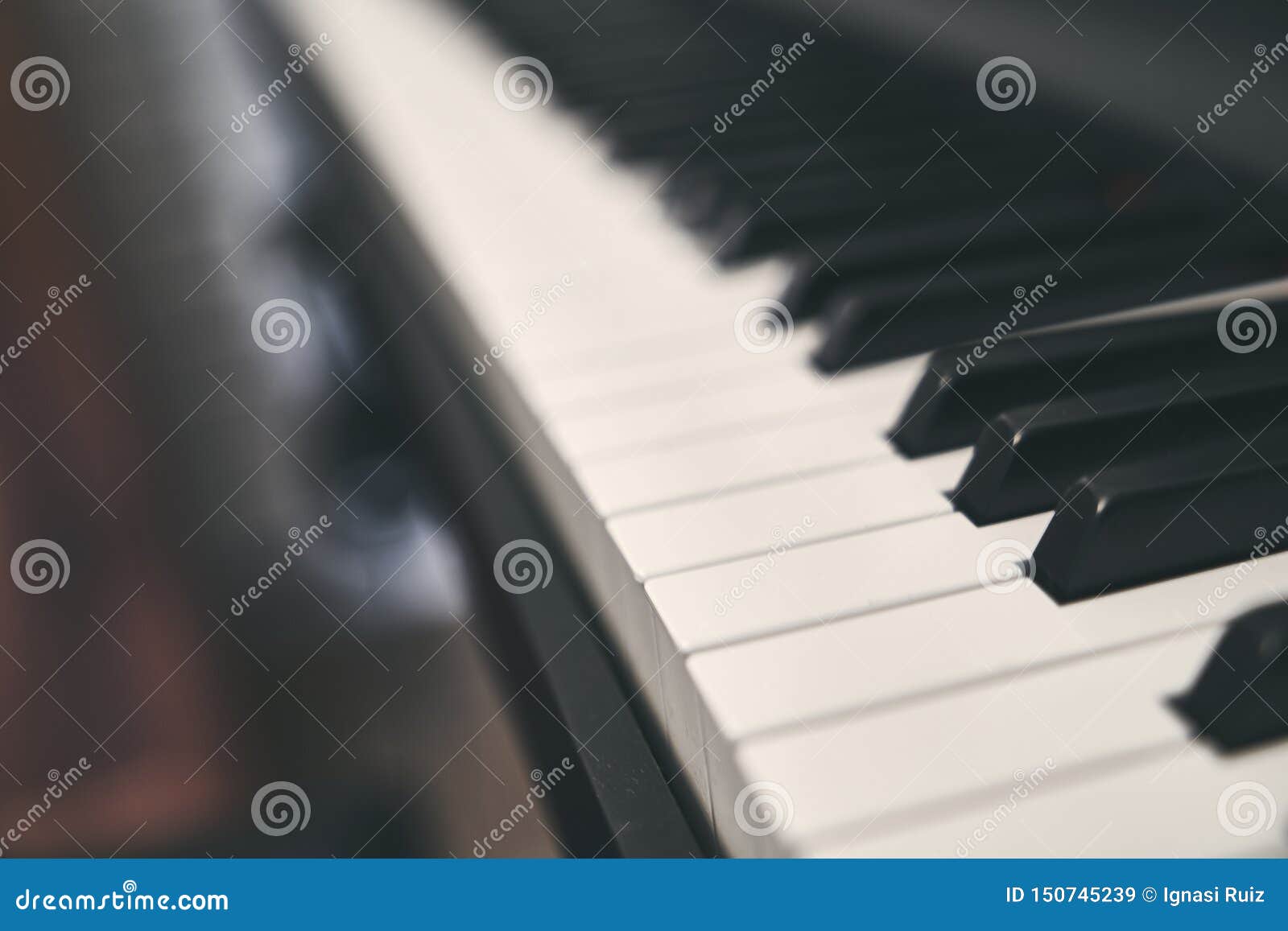.Piano Keyboard Close Up Photo. Stock Image - Image of classical ...