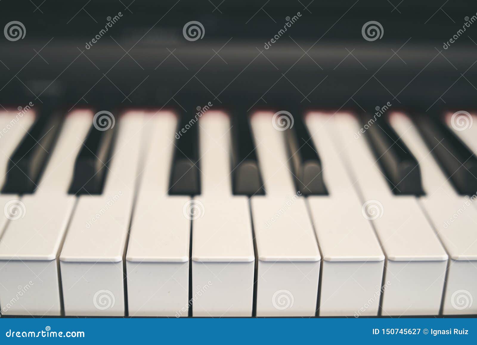 .Piano Keyboard Close Up Photo. Stock Image - Image of lacquered ...