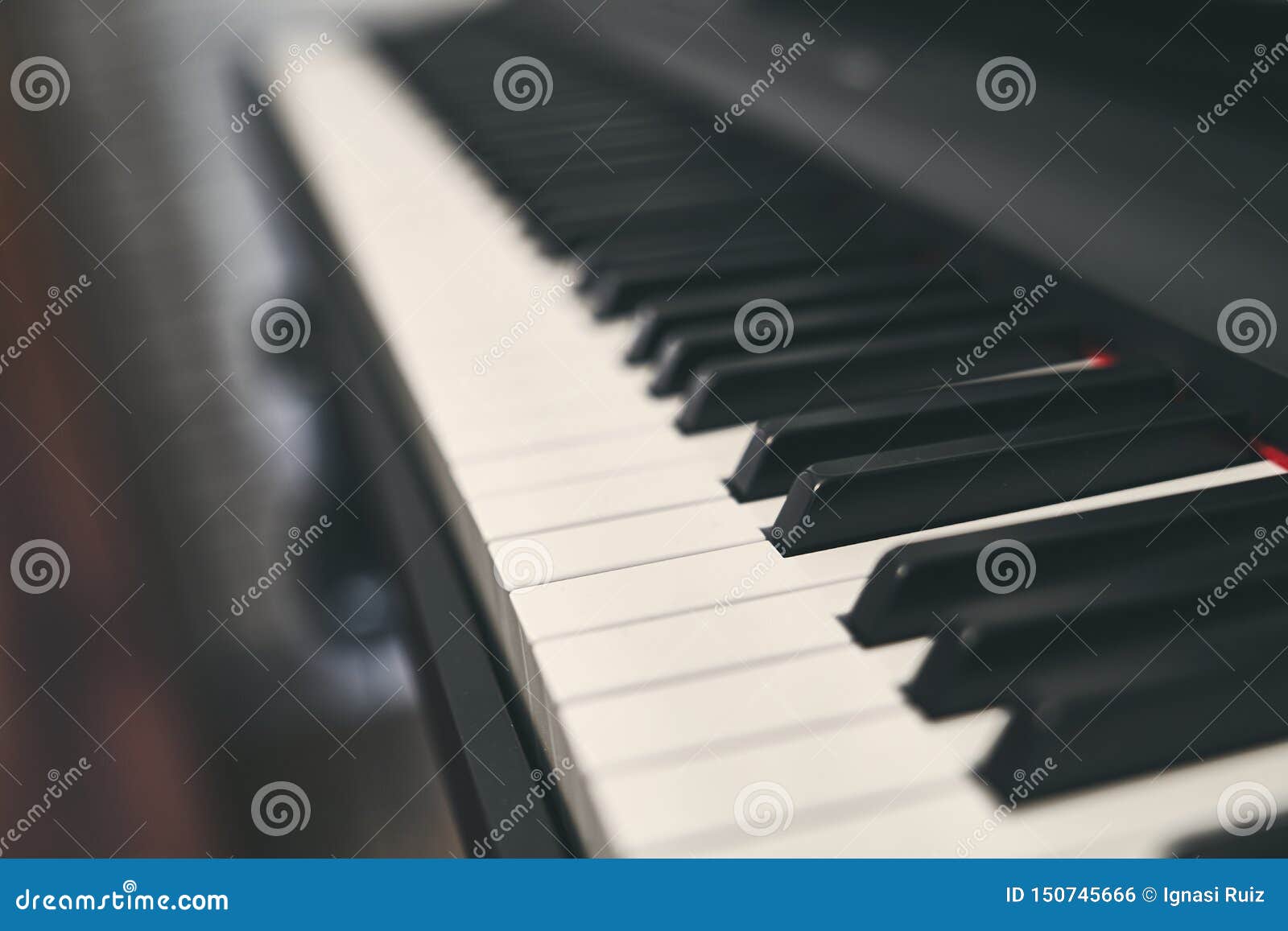 .Piano Keyboard Close Up Photo. Stock Photo - Image of jazz, point ...