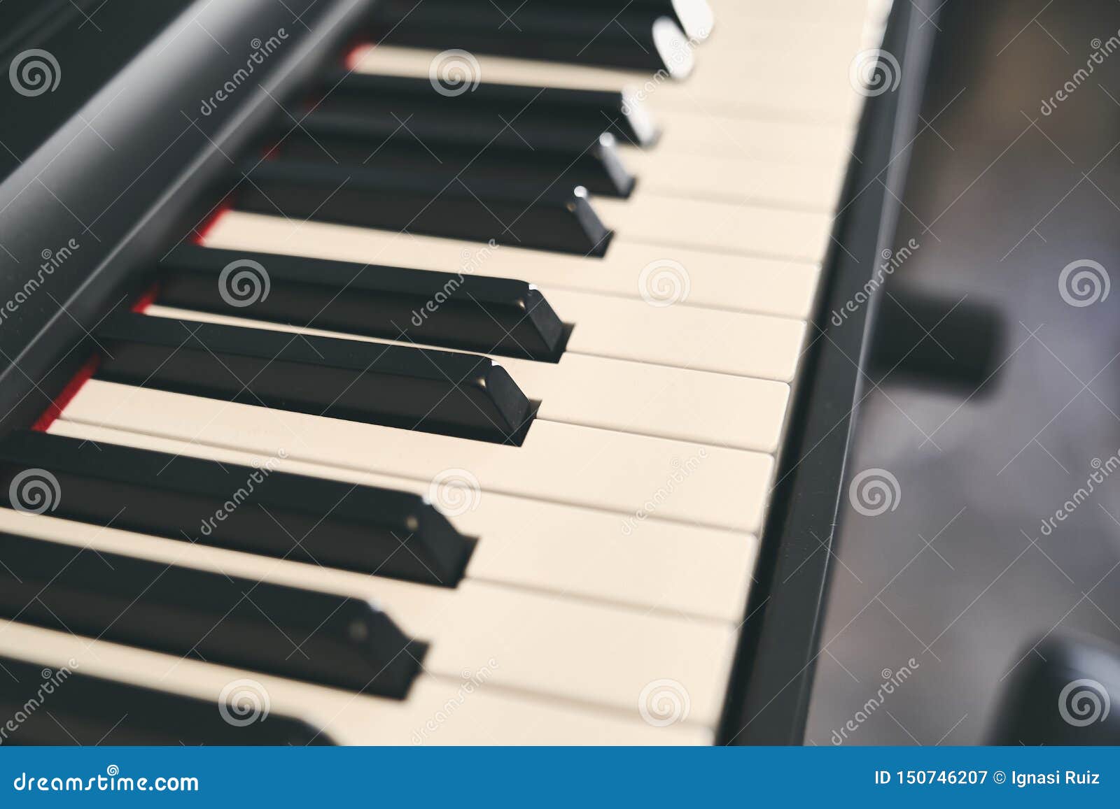 .Piano Keyboard Close Up Photo. Stock Image - Image of musician ...