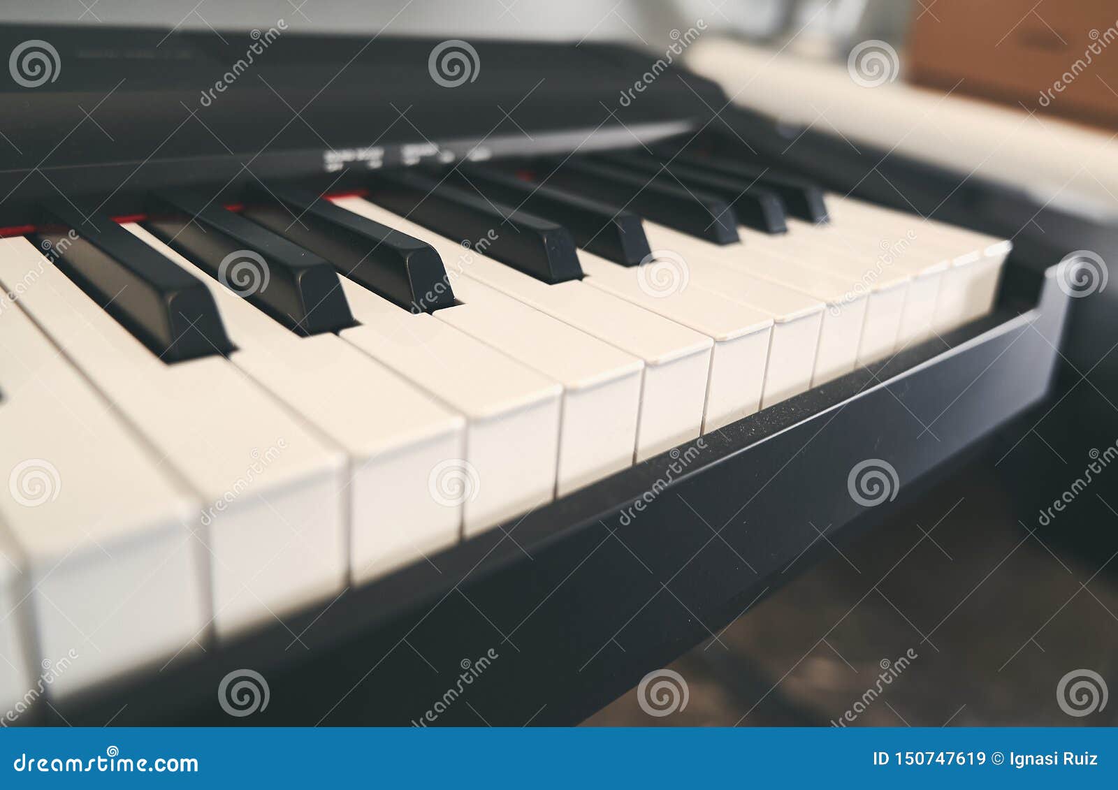 .Piano Keyboard Close Up Photo. Stock Image - Image of entertainment ...