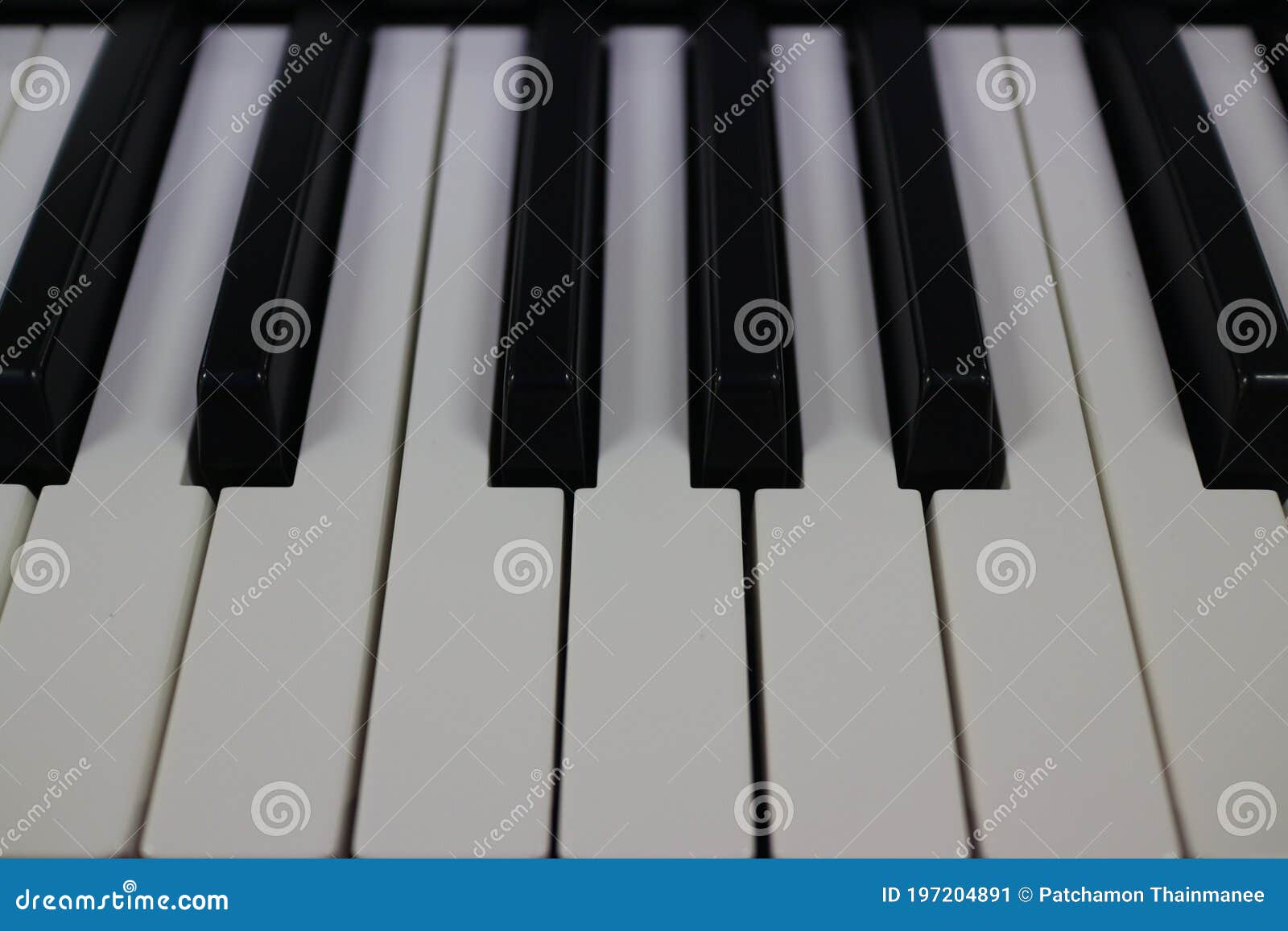 Piano or Keyboard Close-up, White Keys and Black Keys, Instrument ...