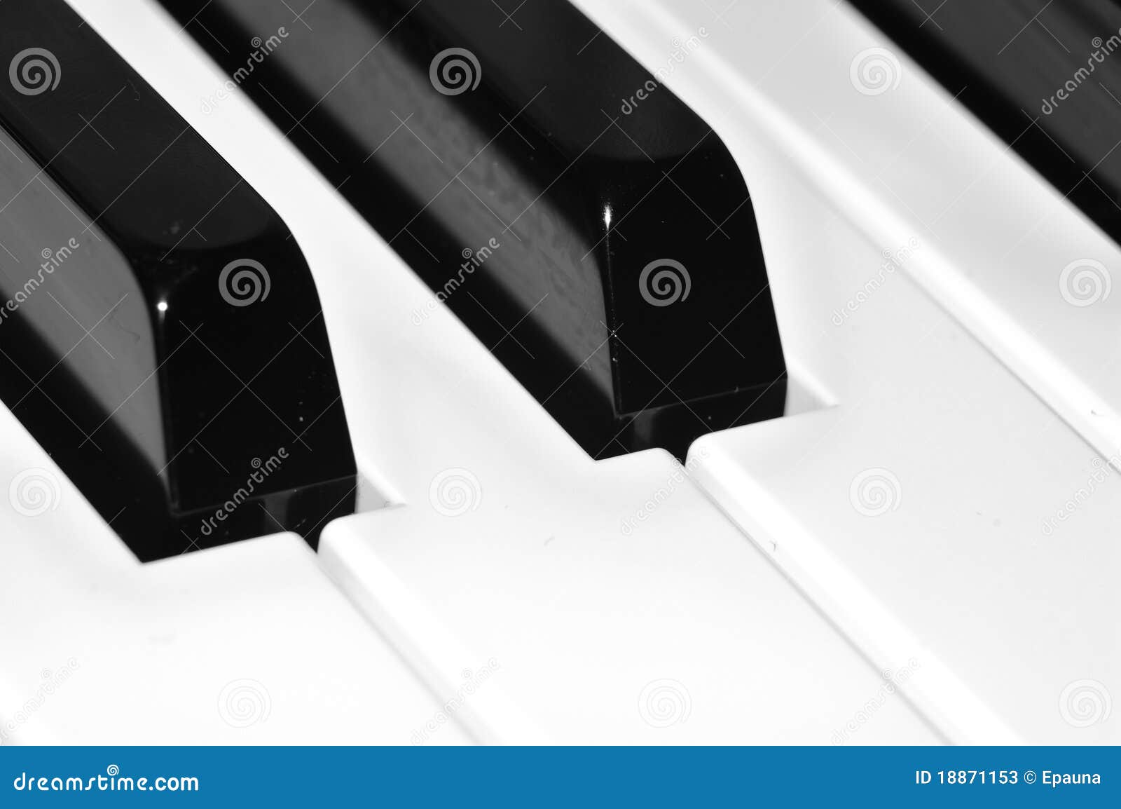 Piano keyboard closeup stock image. Image of keys, notes - 18871153