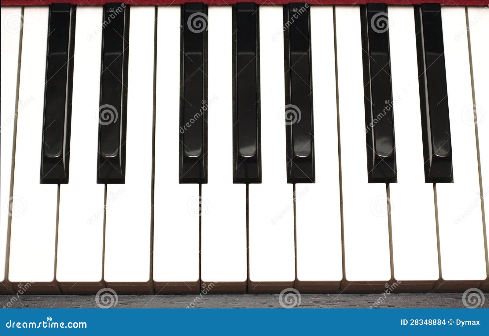 Piano keyboard closeup stock photo. Image of instrument - 28348884