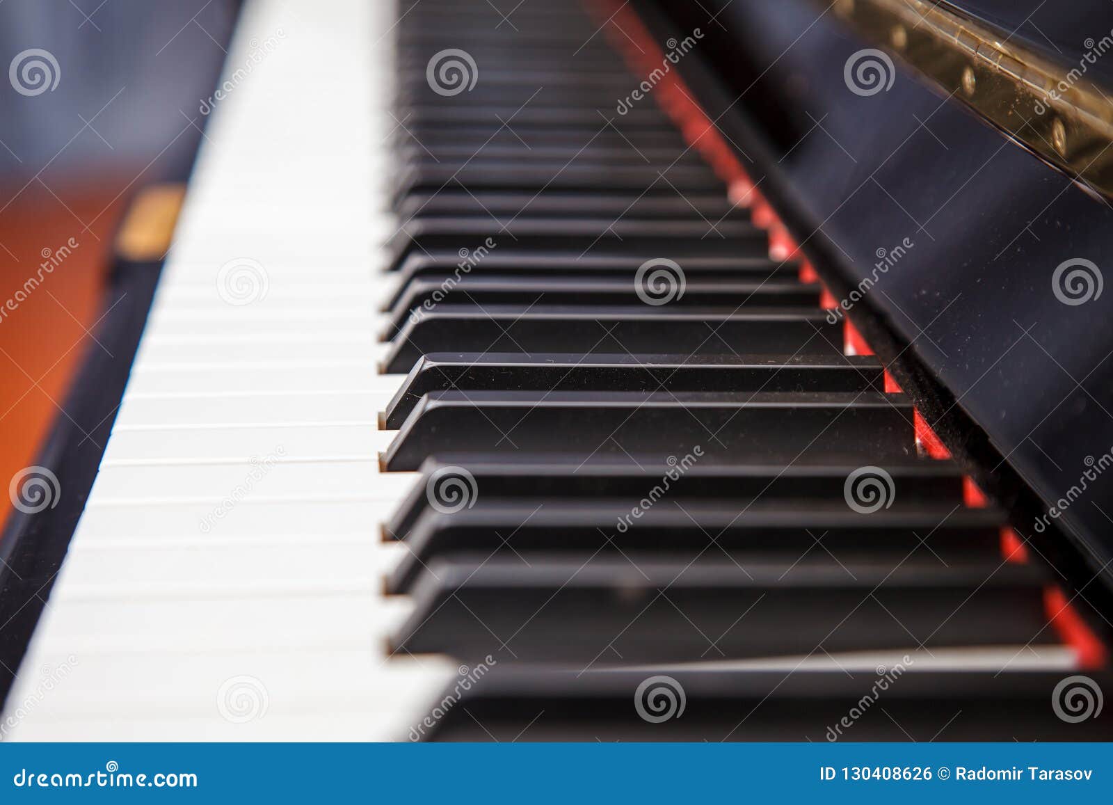 Piano keyboard closeup stock photo. Image of artistic - 130408626