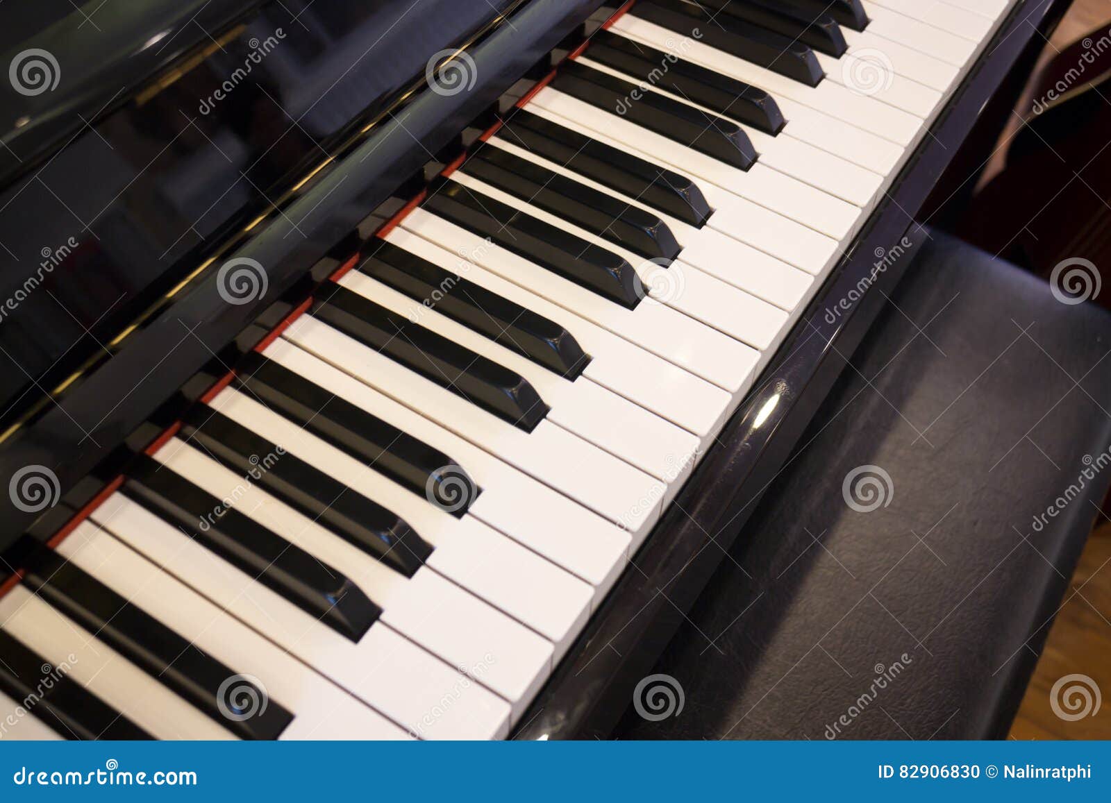 Piano Keyboard Colse Up Side View Stock Photo - Image of listen, modern ...