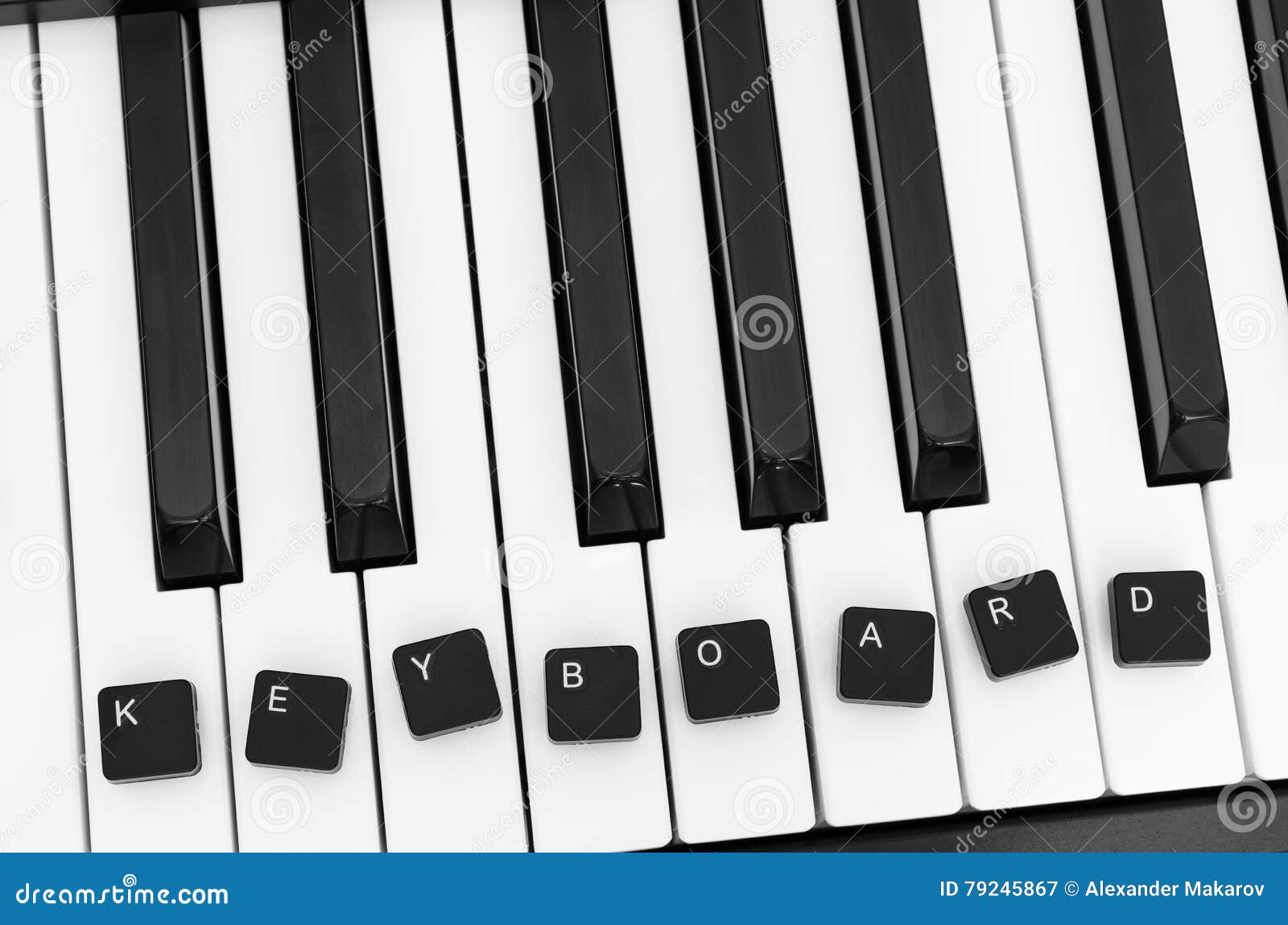 Piano keyboard stock image. Image of words, keyboard - 79245867