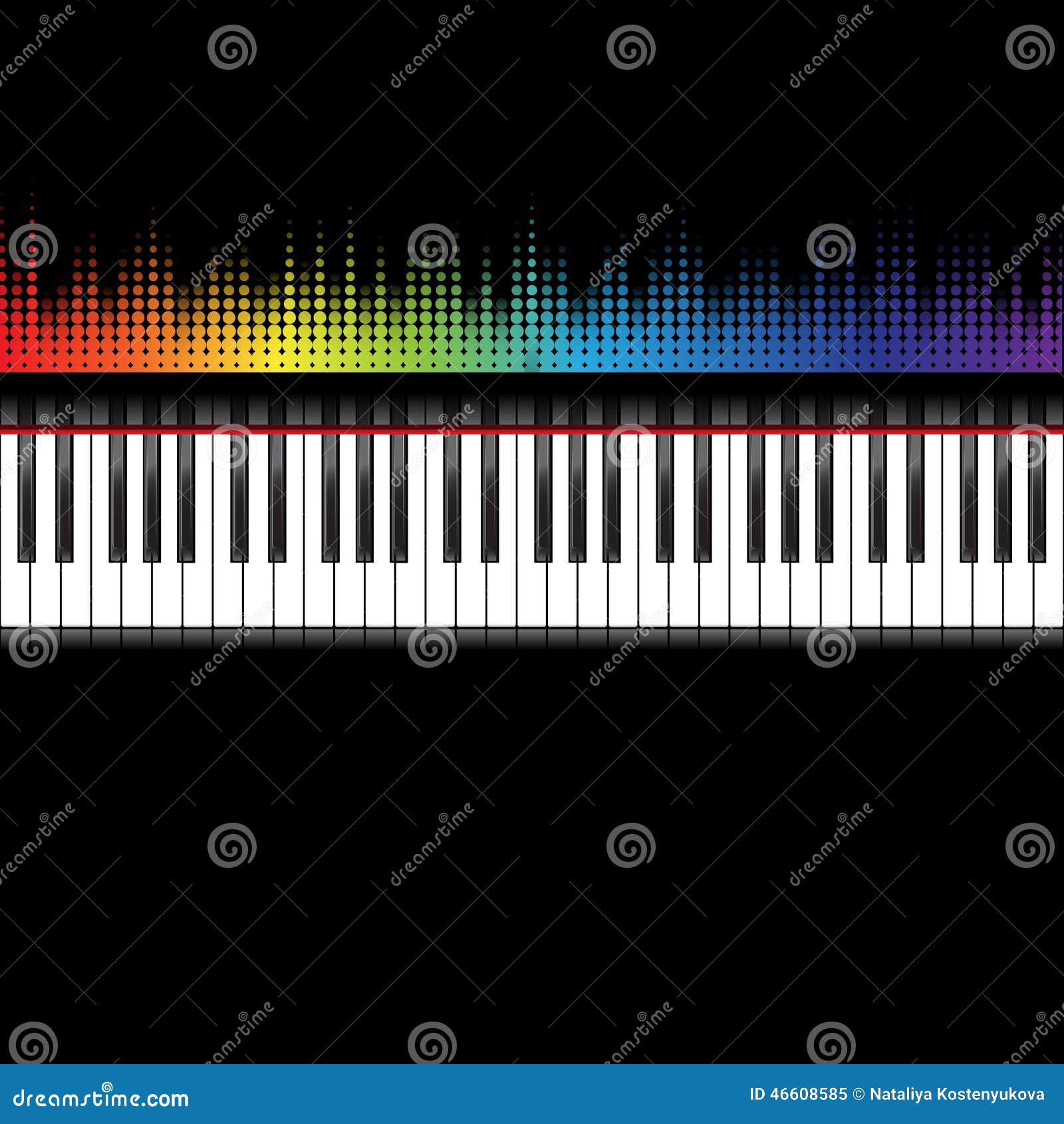Piano Keyboard Equaliser Stock Illustrations – 2 Piano Keyboard ...