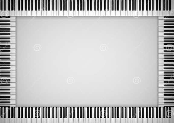 Piano Keyboard Frame stock illustration. Illustration of frame - 51894791