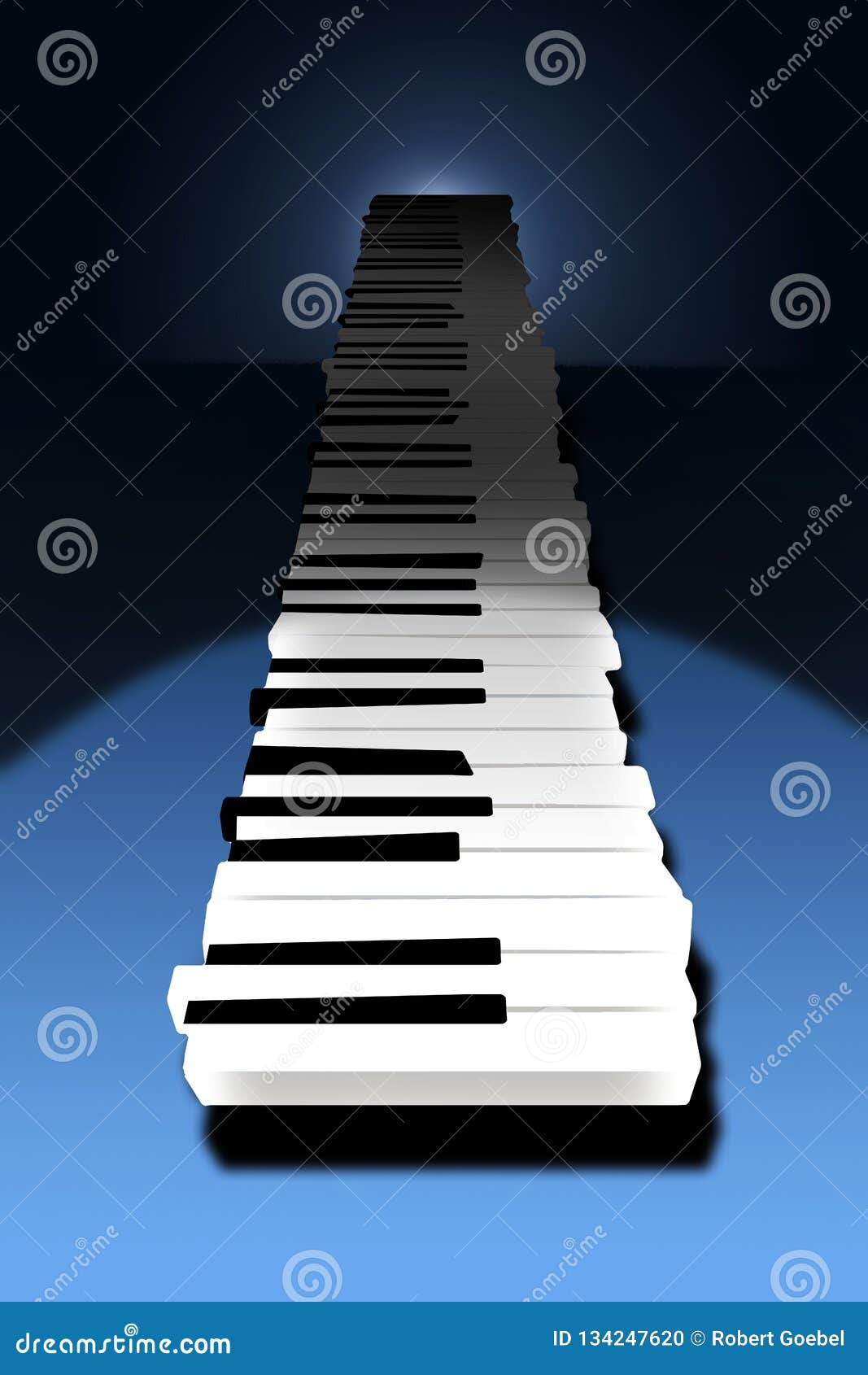 A Piano Keyboard Levitates Above a Surface in this Image Stock ...