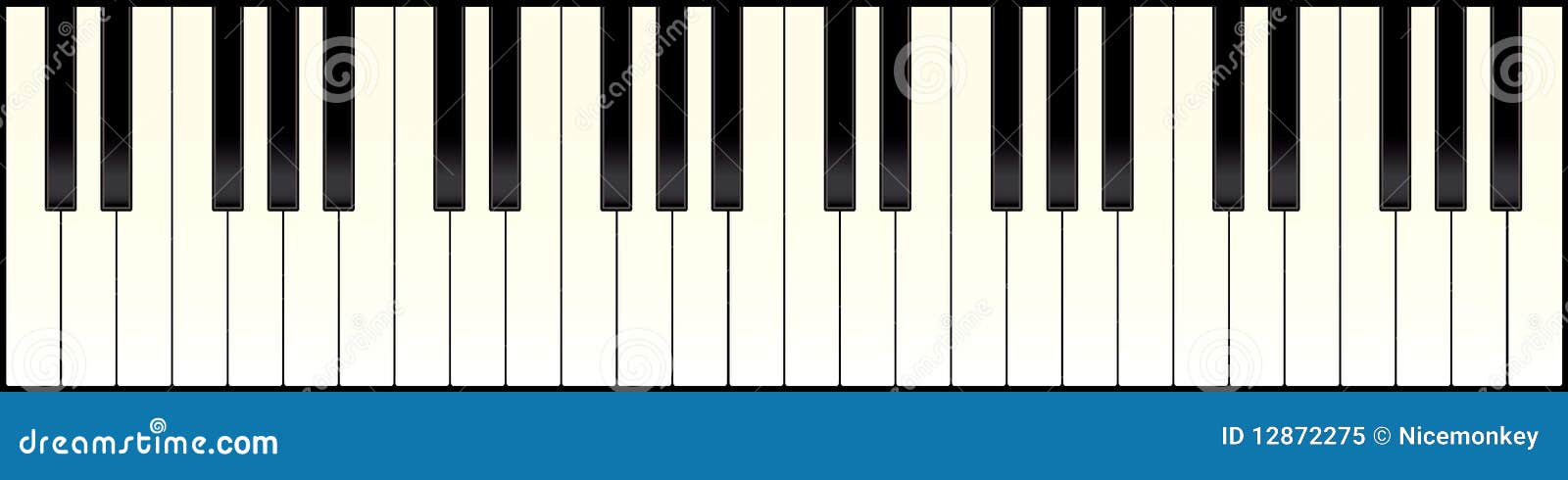 Piano Keyboard Long Royalty Free Stock Photo - Image: 12872275