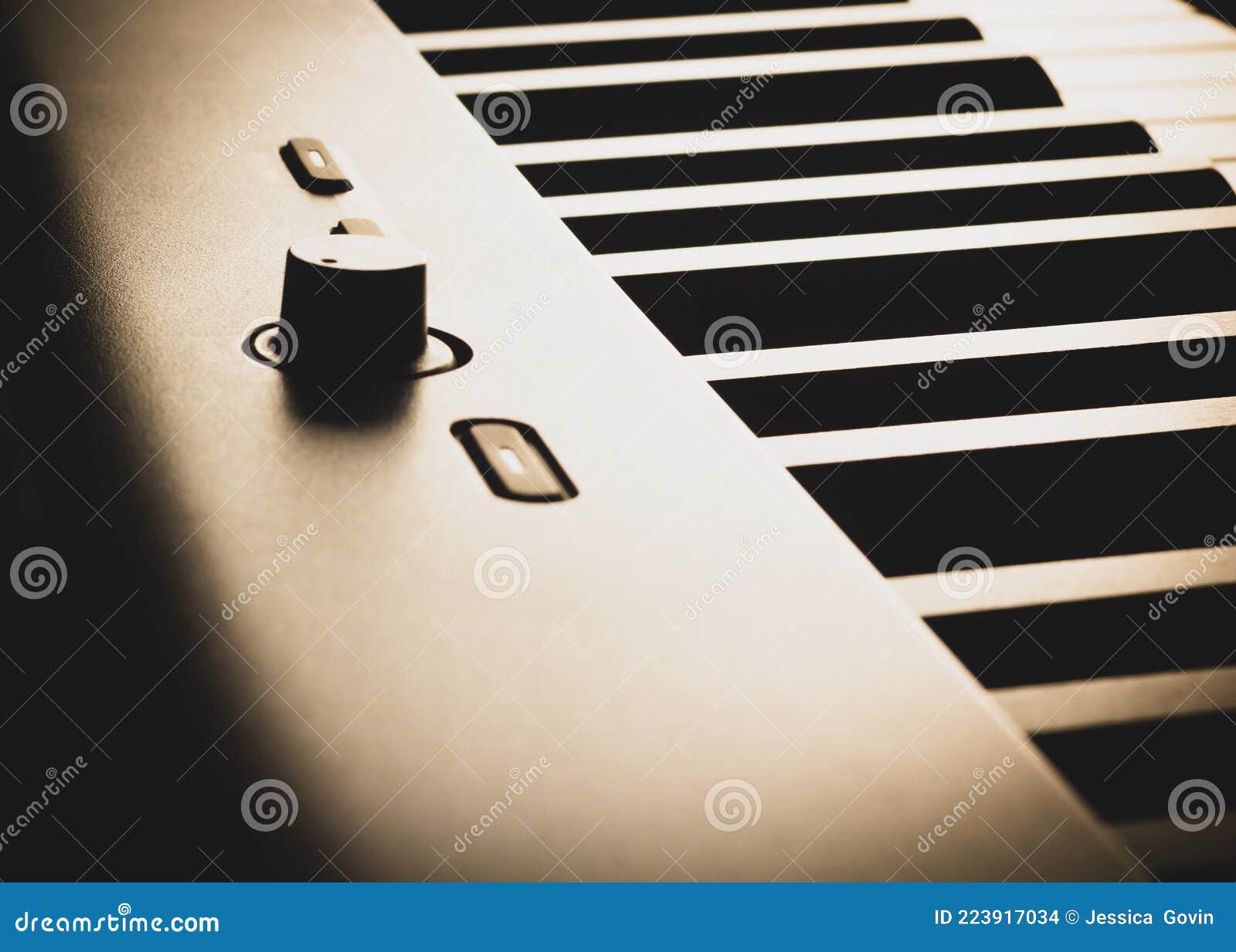 Piano and Keyboard, Musical Instrument, with Its Controls, Musical ...