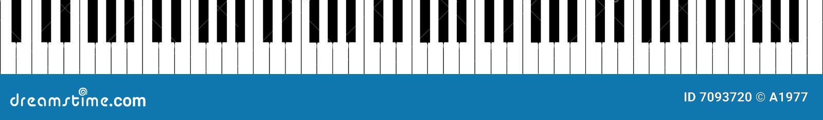 Piano Keyboard (real Extension) Vector Stock Vector - Illustration of ...