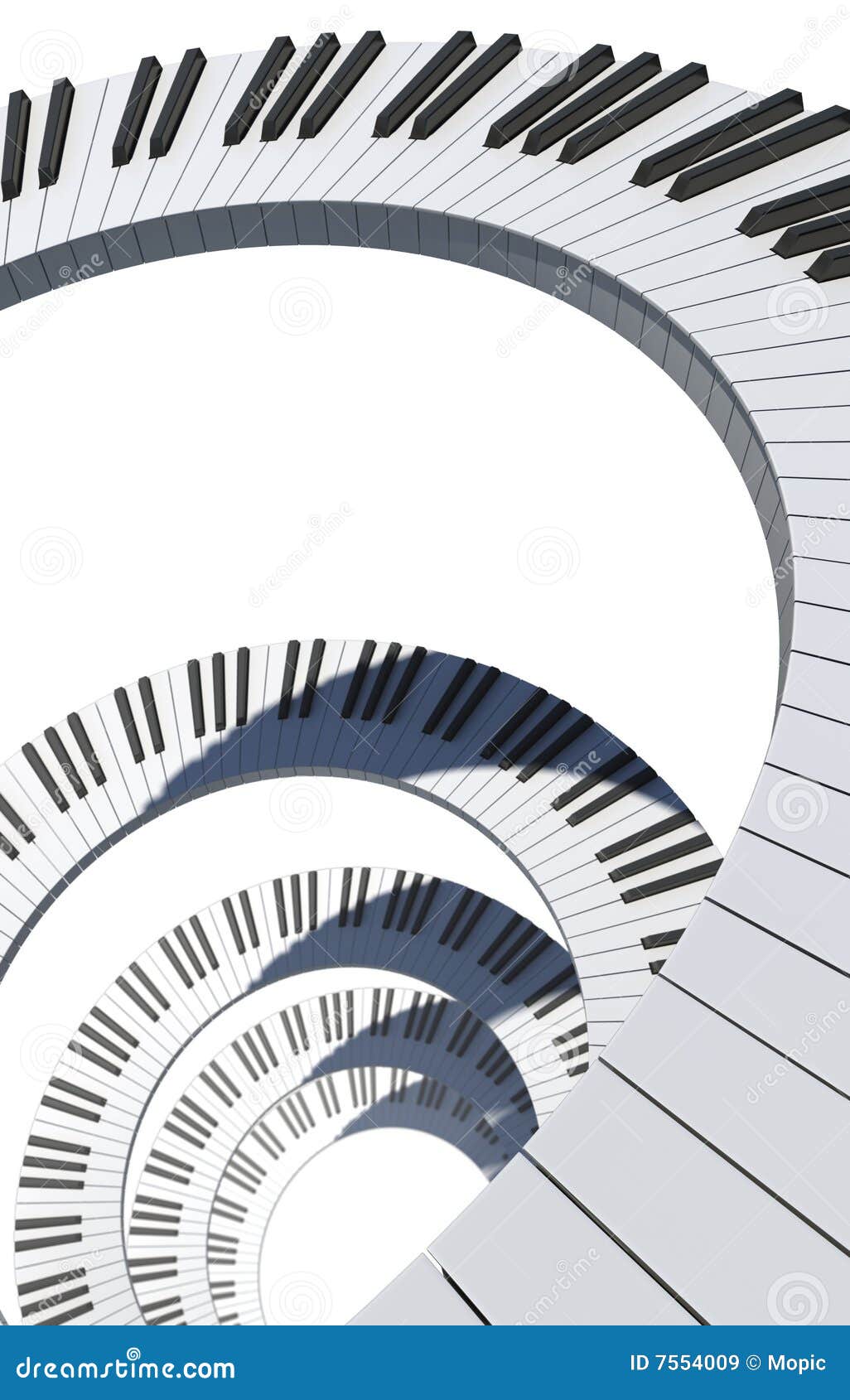 Swirly Piano Keys