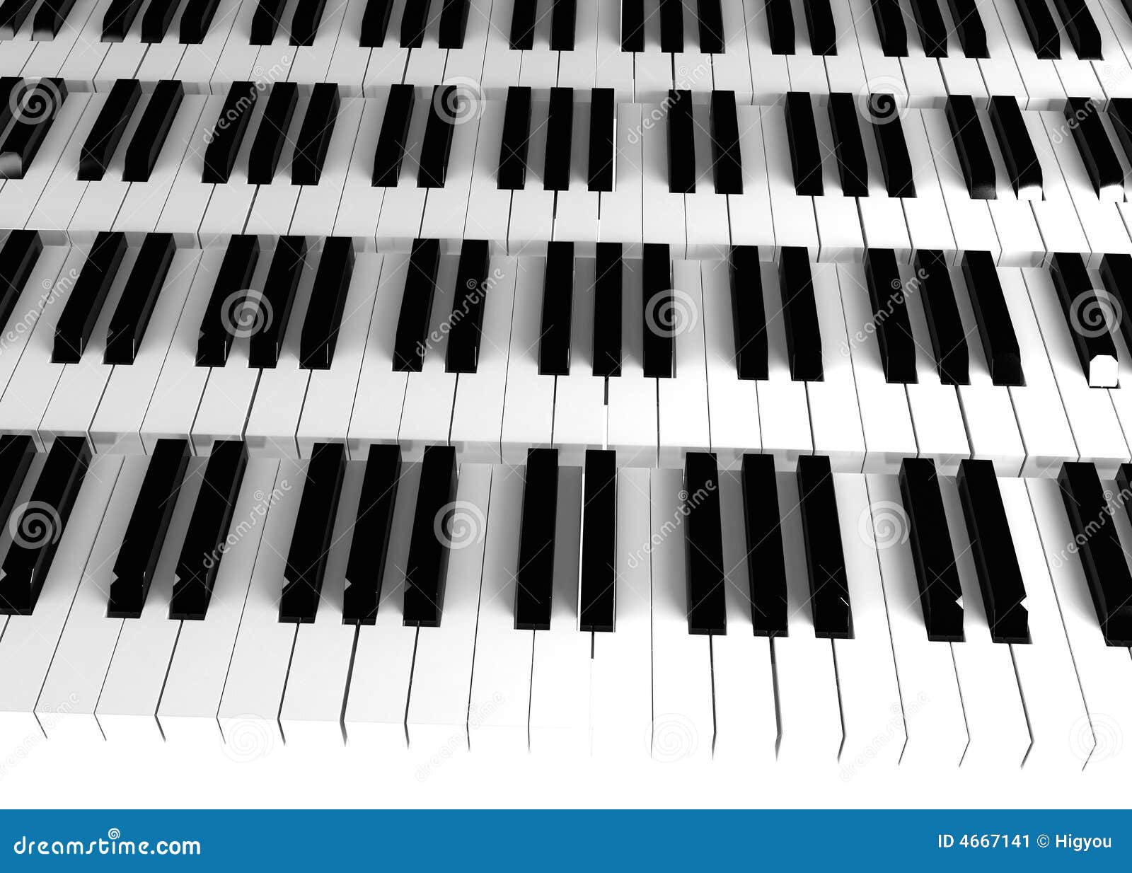 Piano Keys stock illustration. Illustration of buttons - 4667141